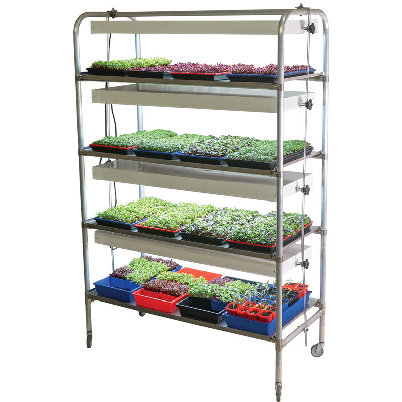 Johnny's Commercial LED Light Cart – 16 Trays | Johnny's Selected Seeds
